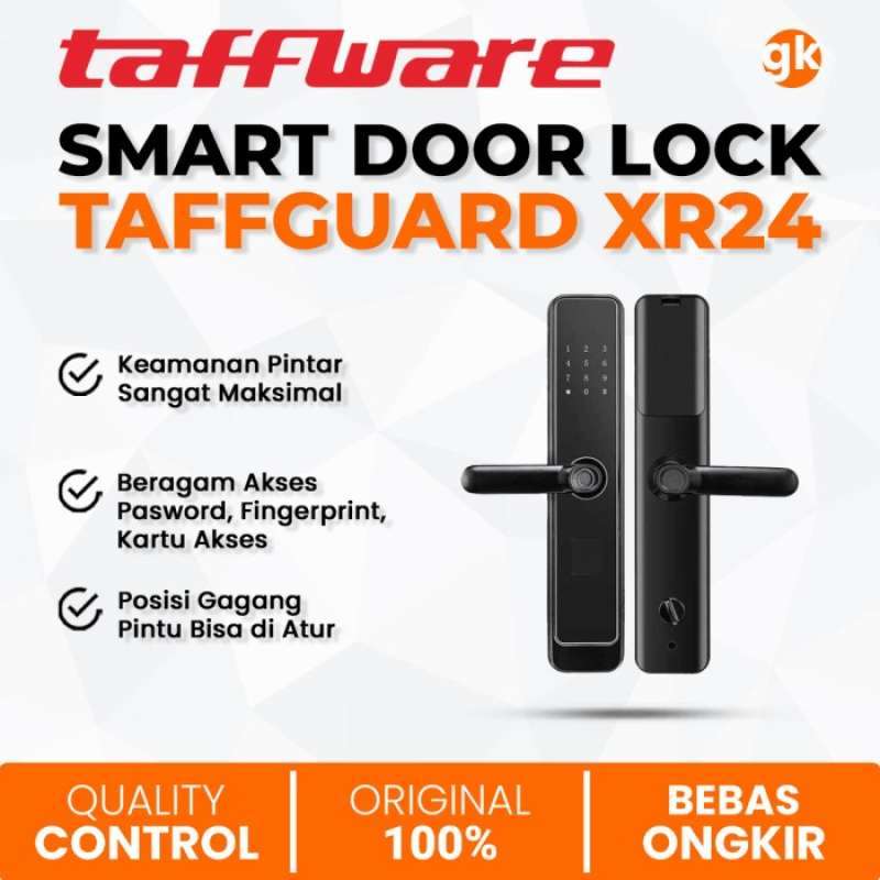 Jual Taffguard Smart Door Lock Password Fingerprint Card Xr24 Gagang Pintu Di Seller Shin Store ...