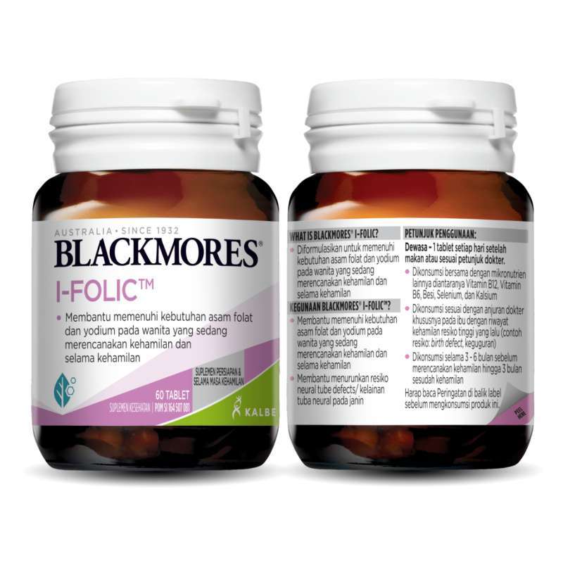 Jual Paket Blackmores I Folic 60 Tablet Now Vitamin D3 1000 Iu 30 Softgels Di Seller Health And ...