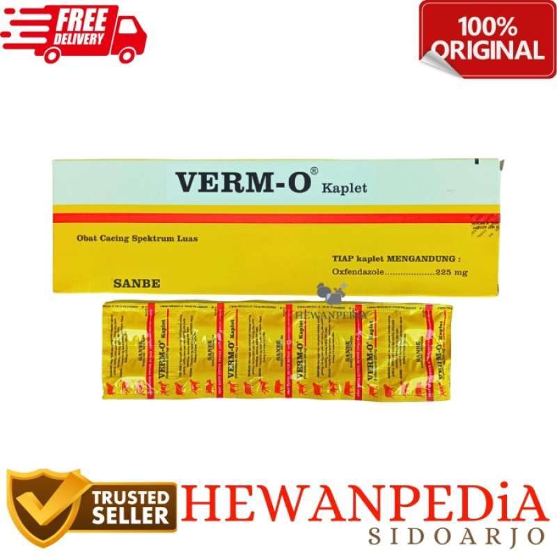 Promo Verm O 100 Kaplet - Obat Cacing Kambing Domba Babi Sapi Kerbau ...