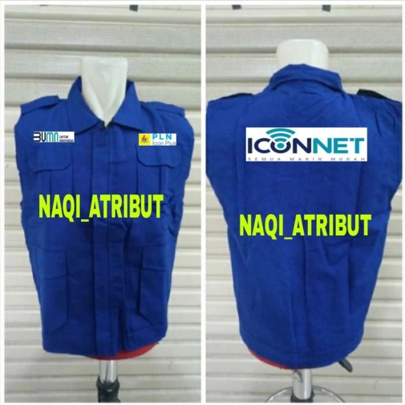 Promo New Rompi Bumn Iconnet Rompi Pln Icon Plus Full Bordir - Biru M ...