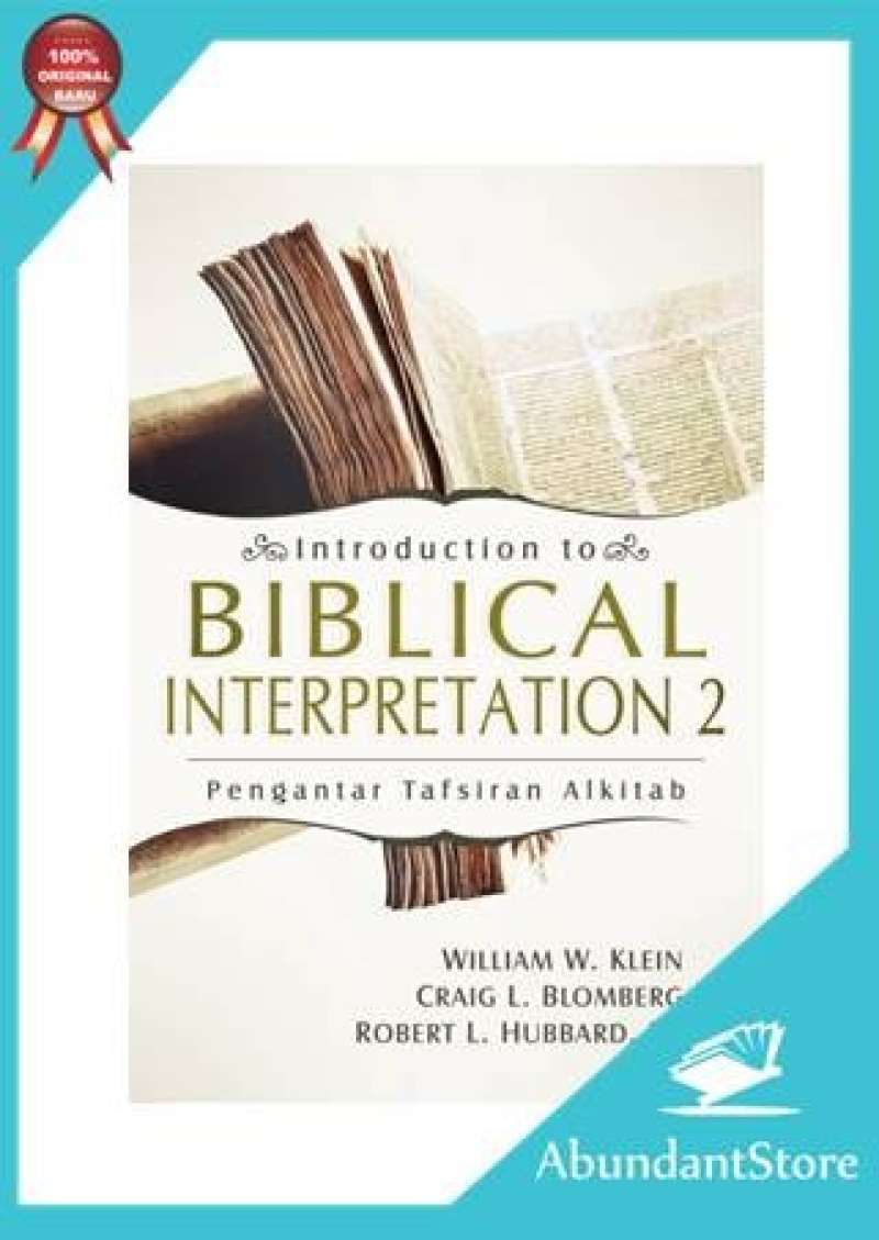 Promo Buku Introduction To Biblical Interpretation 2 Craig L