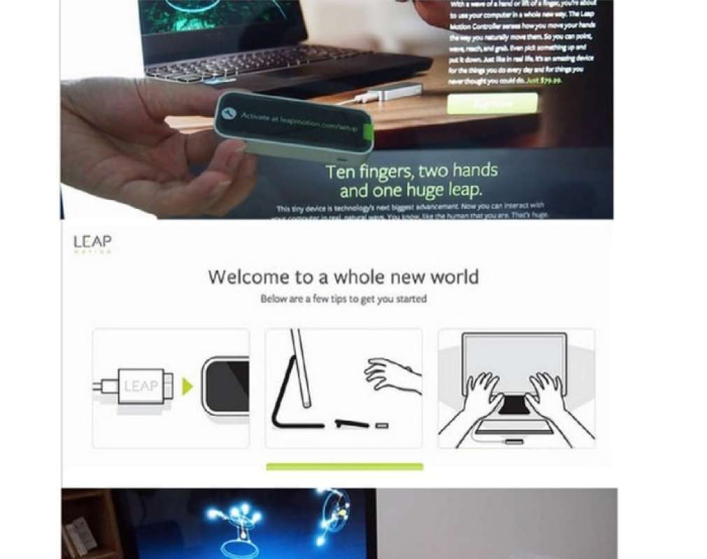 Jual New 3d Leap Motion Hand Sensor Motion U/ Gaming Di Pc & Desktop ...