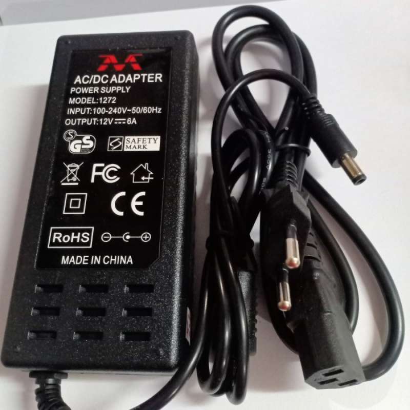 Jual Adaptor 12v 6a/ Power Supply Dc 12 Volt 6 Ampere Di Seller Shin ...