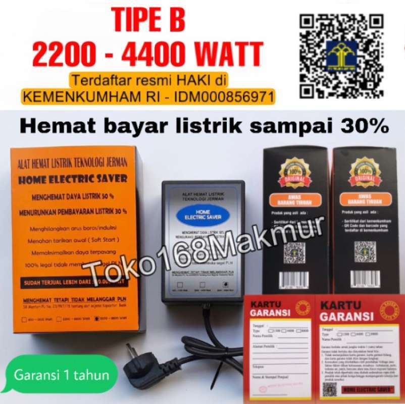 Jual Penghemat Listrik-home Electric Saver Original 2200 - 4400 Watt ...