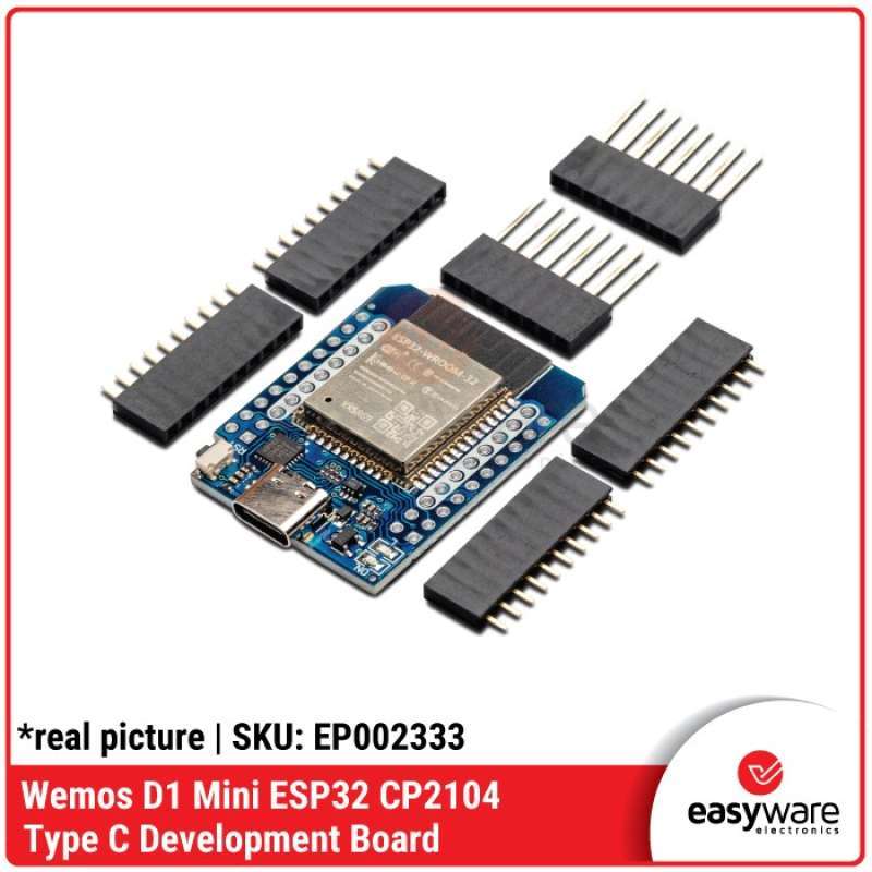 Jual Wemos D1 Mini Esp32 Esp-32 Esp 32 Cp2104 Type C Development Board ... Jual Wemos D1 Mini Esp32 Esp-32 Esp 32 Cp2104 Type C Development Board ...