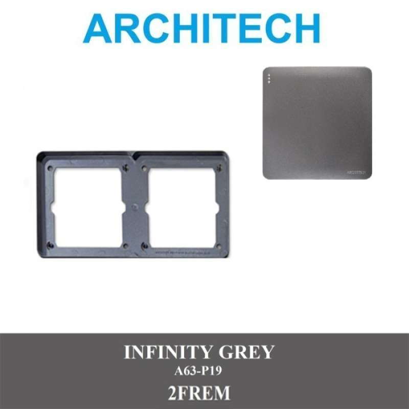 Jual Architech Infinity A63-p19 Grey Frame / Bingkai Stop Kontak / Saklar Di Seller Aghanim ...