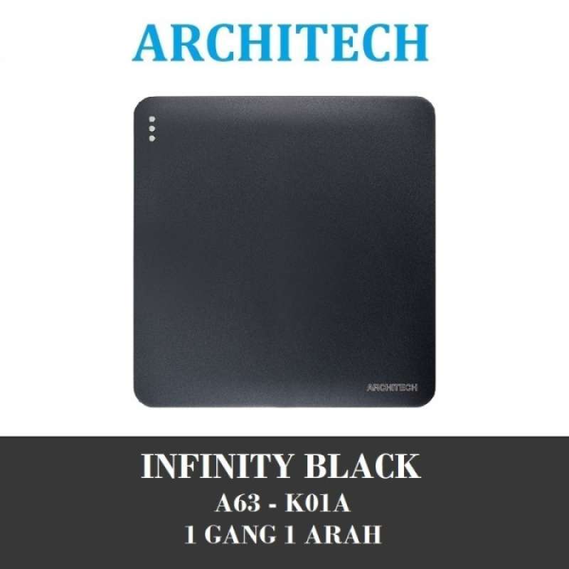 Jual Saklar / Switch Lampu Hitam Black Series Architech Infinity A63 ...