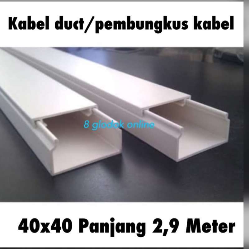 Jual Kabel Duct 40x40 Panjang 2,9 Meter/wiring Duct/pembungkus Kabel Di ...