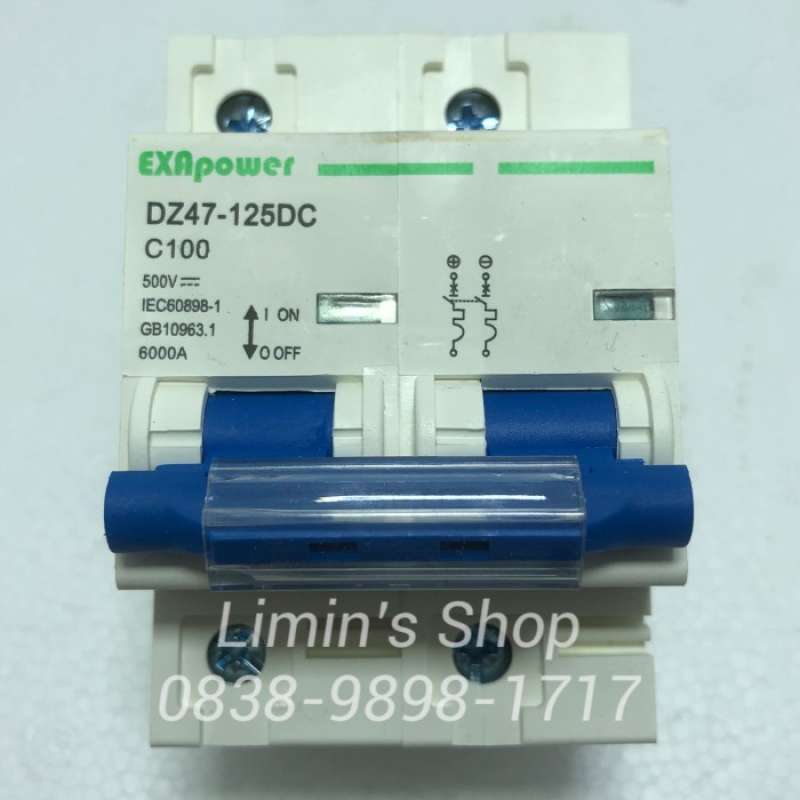 Jual Mcb Dc 2p 100a 500v Circuit Breaker Dc Solar Panel Pv 100a Di Seller Aghanim - Cengkareng ...