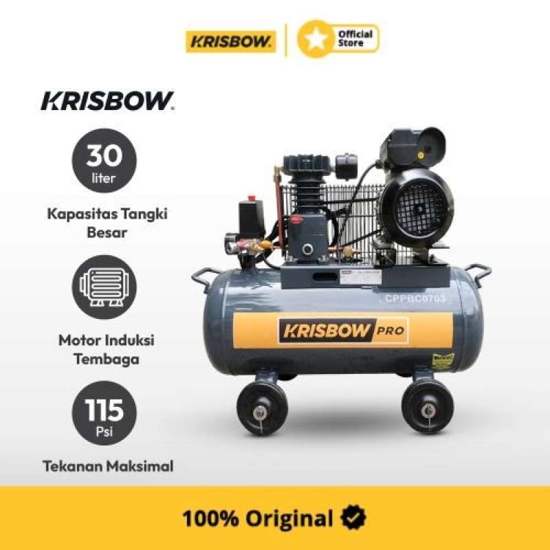 Jual Krisbow Air Compressor Kompresor Angin 3/4hp 8 Bar Cppbc0703 Di ...