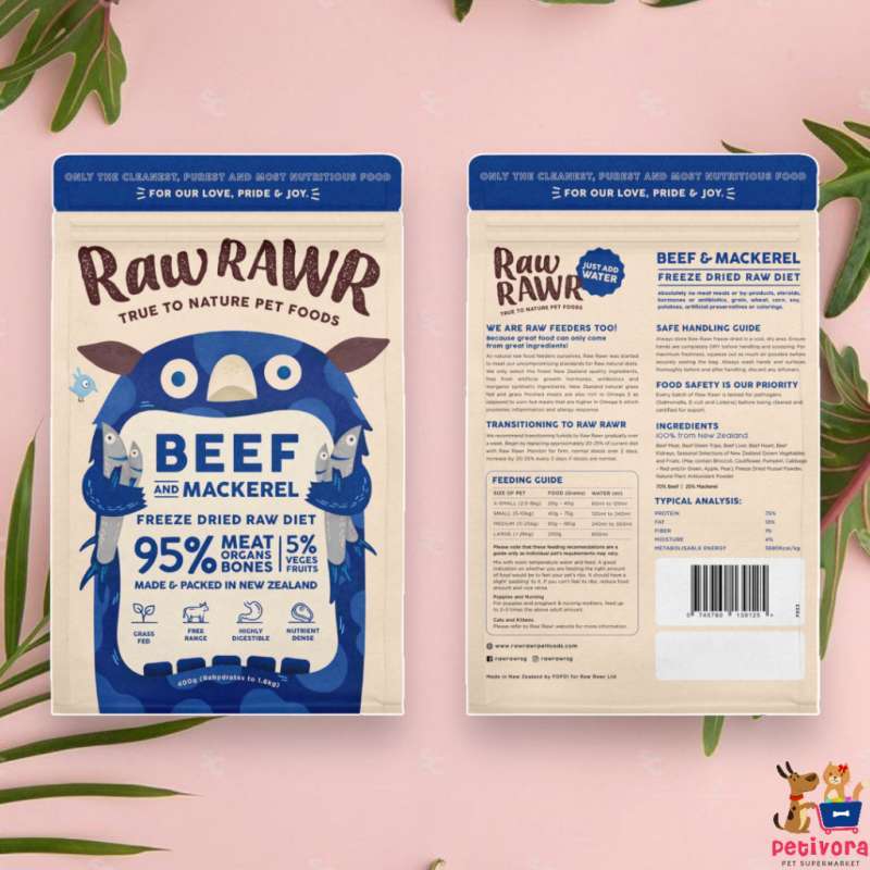 Jual Raw Rawr Freeze Dried For Cat And Dog Food Meat Topper - Venison ...