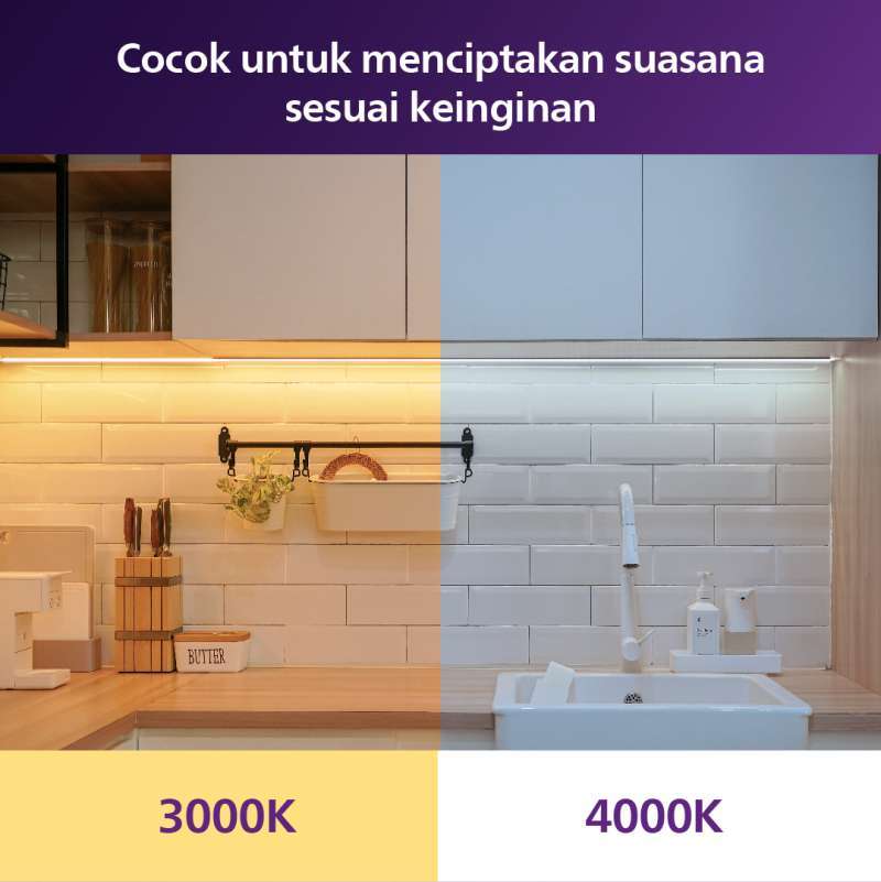 Jual Lampu Philips Led Strip Ls161 Cob 8.5w 3000k 5m 24v Kuning Di ...