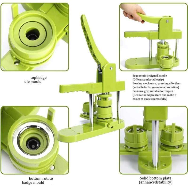 Jual Dcbadge Mesin Press Pin Bros Peniti Bulat Rotating Button Maker Dc ...