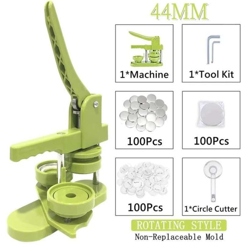 Jual Dcbadge Mesin Press Pin Bros Peniti Bulat Rotating Button Maker Dc ...