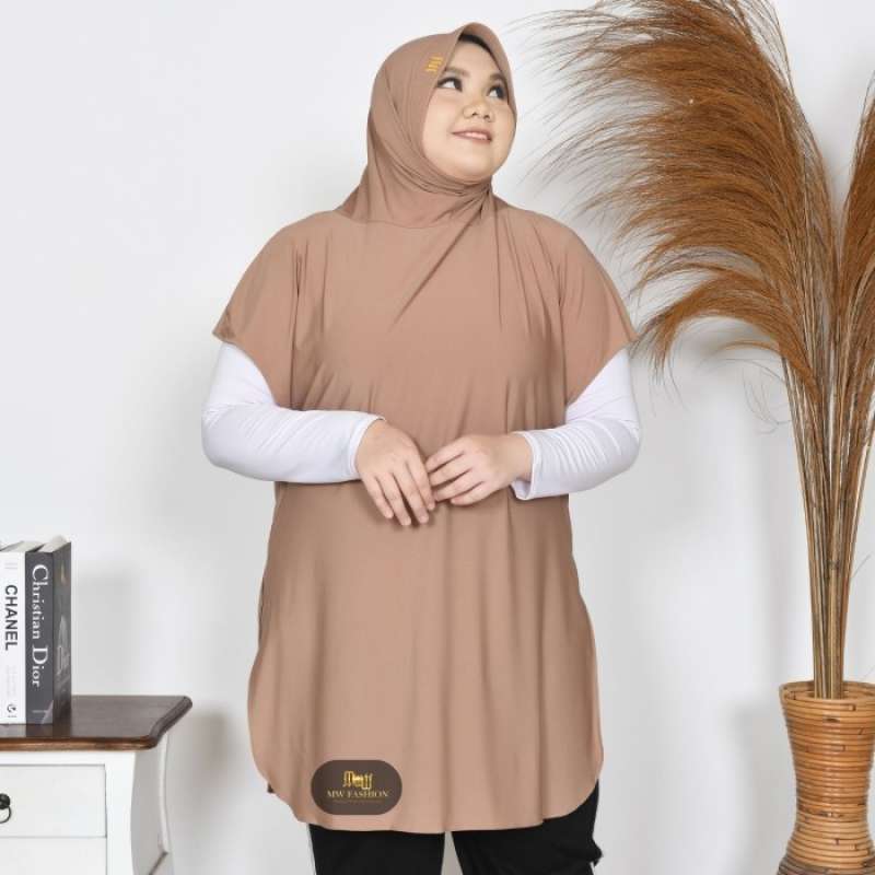 Jual Jilbab Olahraga Model Rompi Super Jumbo Xxxl (sporty Super Jumbo ...