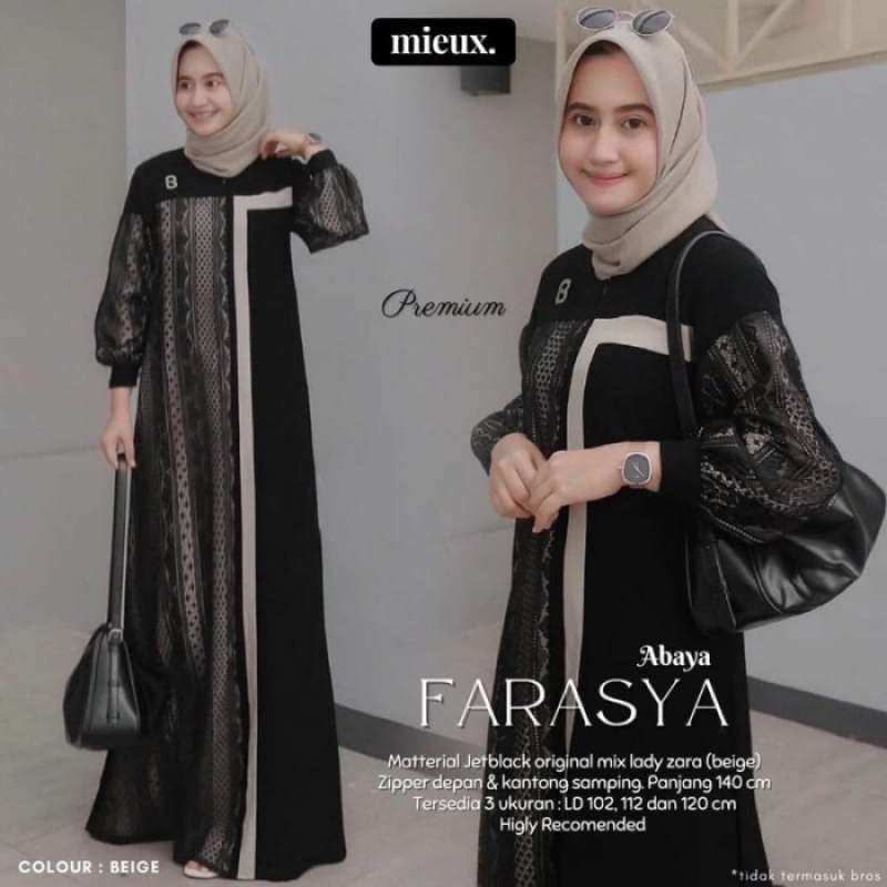 Jual New Abaya Gamis Maxi Dress Arab Saudi Bordir Zephy Turki Umroh ...