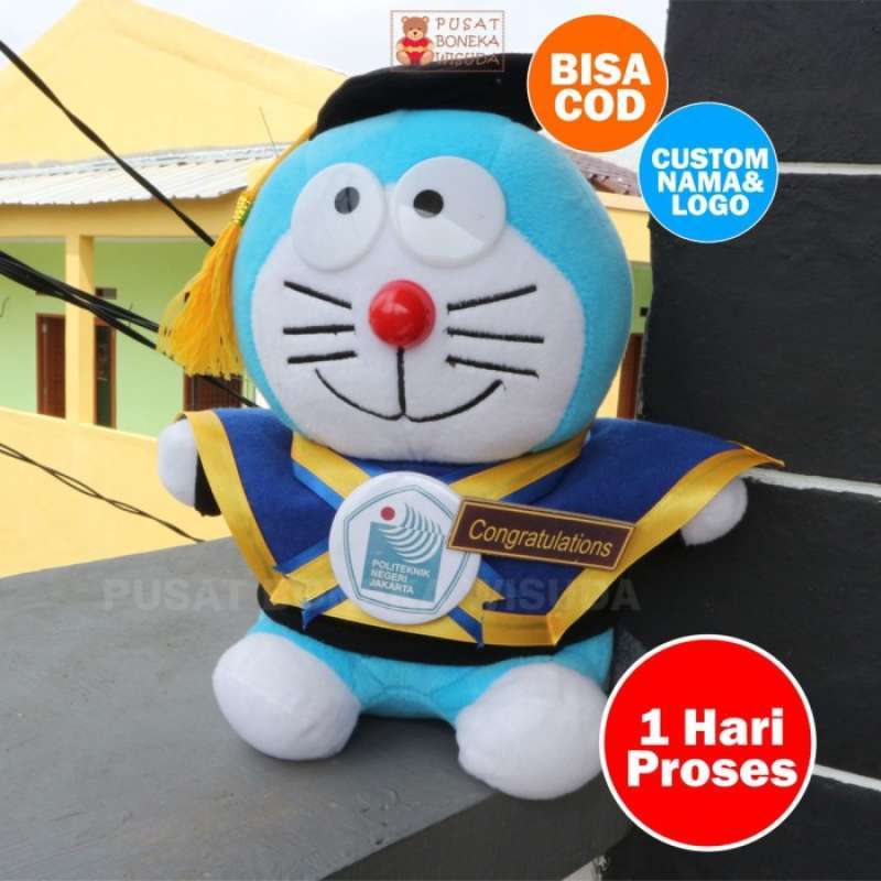 Promo Boneka Wisuda Doraemon Hadiah Kado Graduation Kelulusan Tambah ...