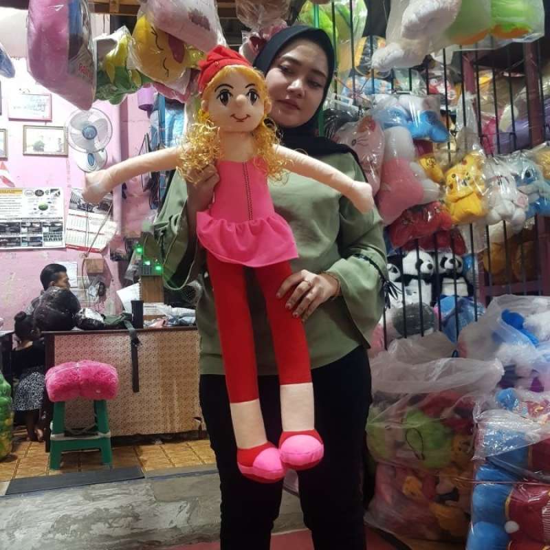 Promo Boneka Edukasi Cindy Manusia Orang Anak Perempuan Merah Jumbo ...