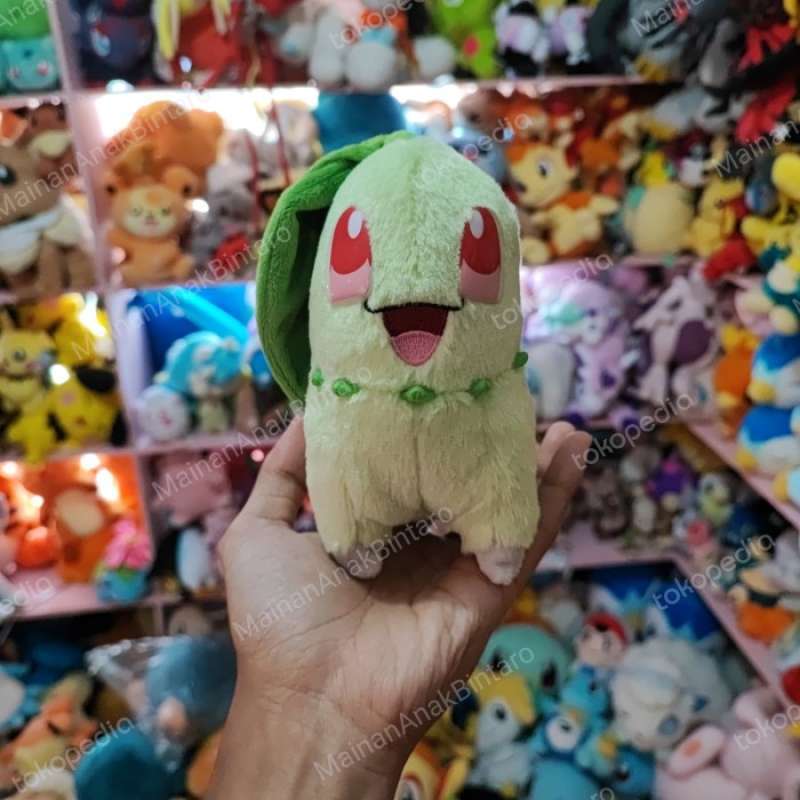 Promo Boneka Pokemon Chikorita Fuwa Boa Original Pokemon Center Diskon ...