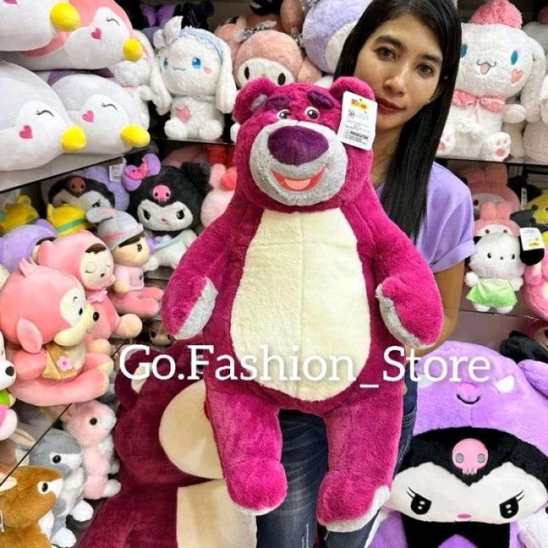 Promo Boneka Viral Bear Lotso Smile Senyum Import Soft Original Lembut ...