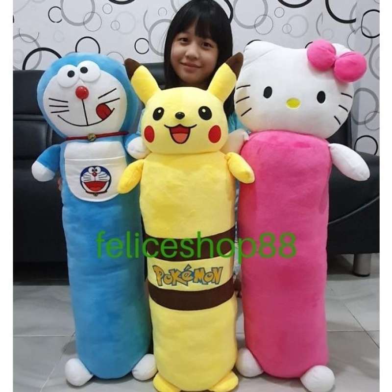 Promo Boneka Bantal Guling Anak Pokemon Hello Kitty Doraemon Pororo ...