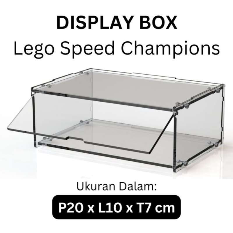 Promo Lego Speed Champions Display Box Akrilik Pintu Depan Stackable ...
