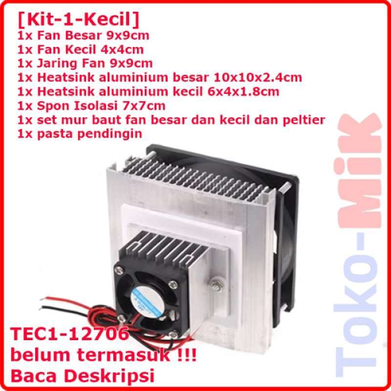 Jual Kit Pendingin Heatsink Tec1-12706 Peltier Refrigeration Cooling ...