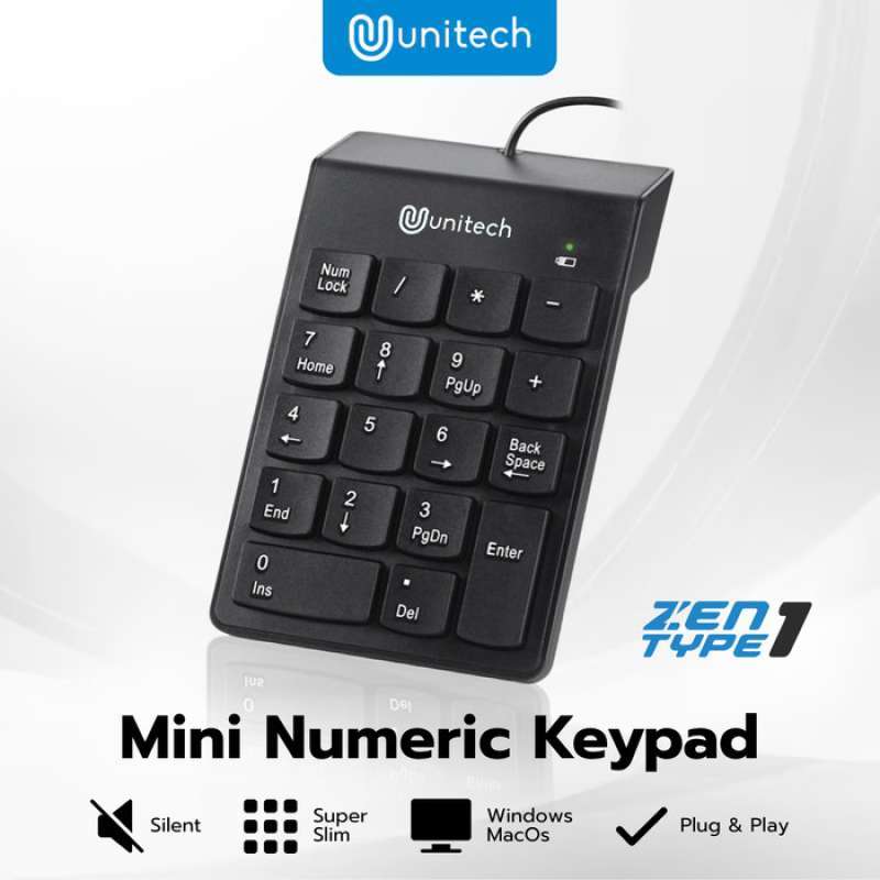Jual Keyboard Numeric Kabel Unitech Zen 1 Keypad Mini Numpad 18 Keys Di Seller Jete Store ...