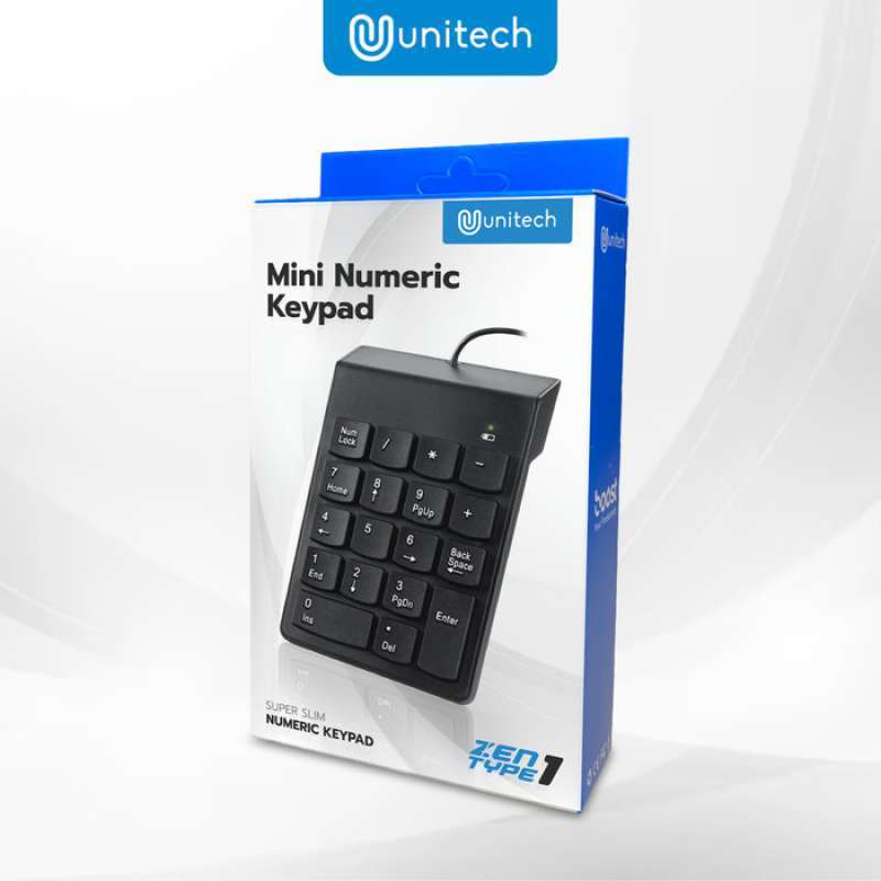 Jual Keyboard Numeric Kabel Unitech Zen 1 Keypad Mini Numpad 18 Keys Di ...