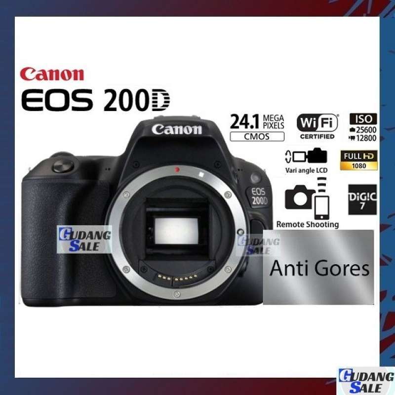 Promo [new] Kamera Eos Canon 200d Body Only (bo) - Wifi - Camera Vlog ...