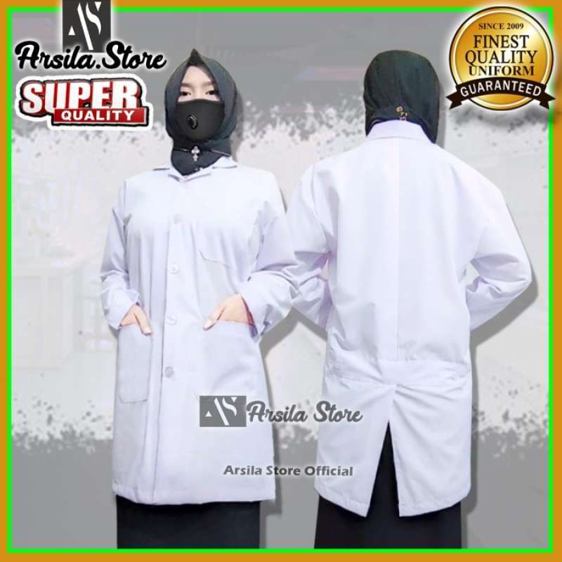 Jual Jas Laboratorium Lengan Panjang / Jas Lab Lengan Panjang /jas ...