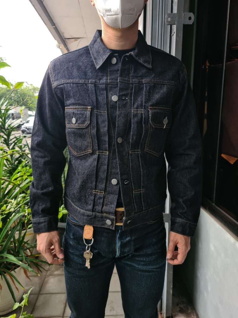 Jual The Flat Head Pioneer 14.5oz Indigo Selvage Denim Type Ii Jacket ...