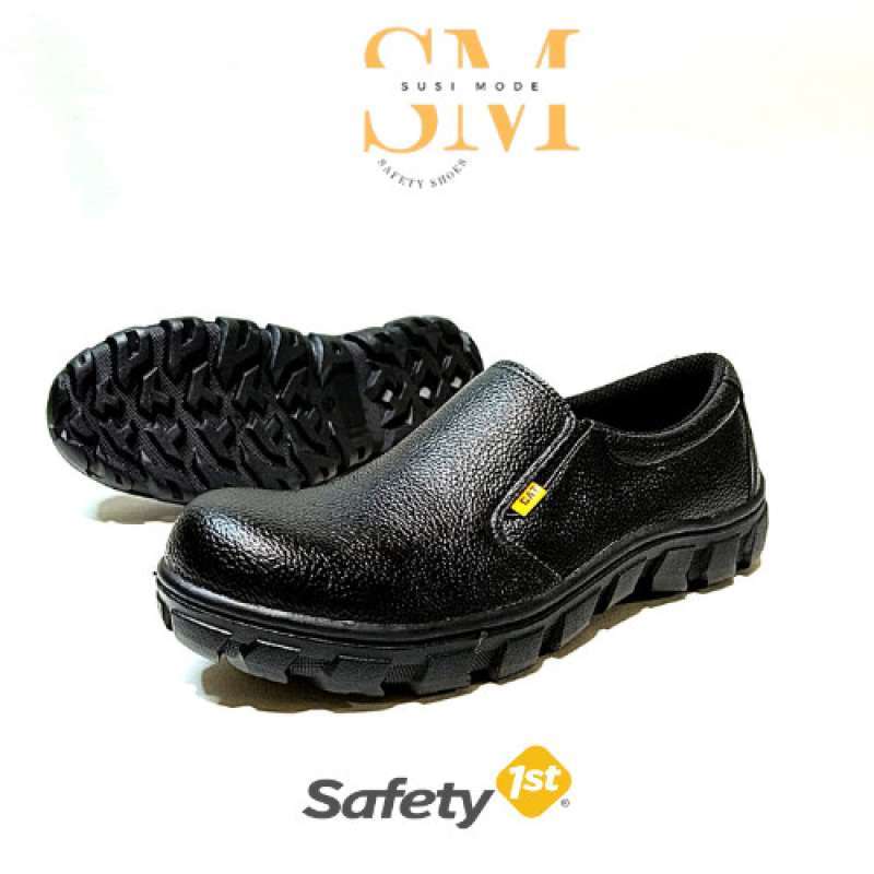 Jual Sepatu Safety Slip On Septi Pria Ujung Besi Septy Kerja Lapangan ...