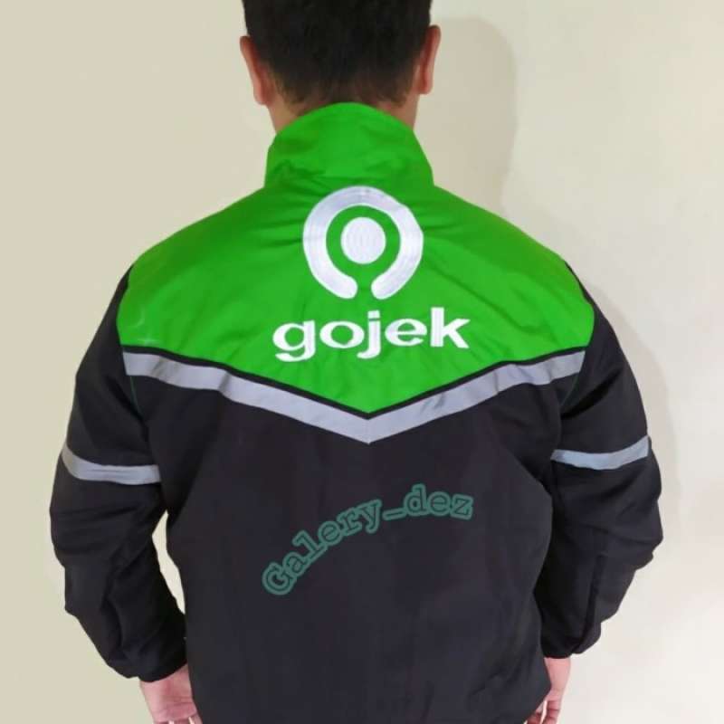 Jual Jaket Gojek V Model Bomber Logo Baru Waterprof Paling Kece - Hijau ...