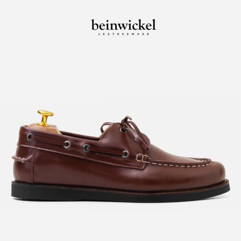 Jual Sepatu Kulit Pria Formal Beinwickel Boat Shoe Classic Brown Di ...