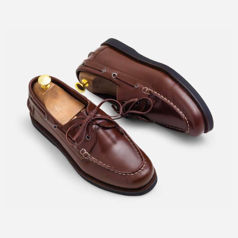 Jual Sepatu Kulit Pria Formal Beinwickel Boat Shoe Classic Brown Di ...