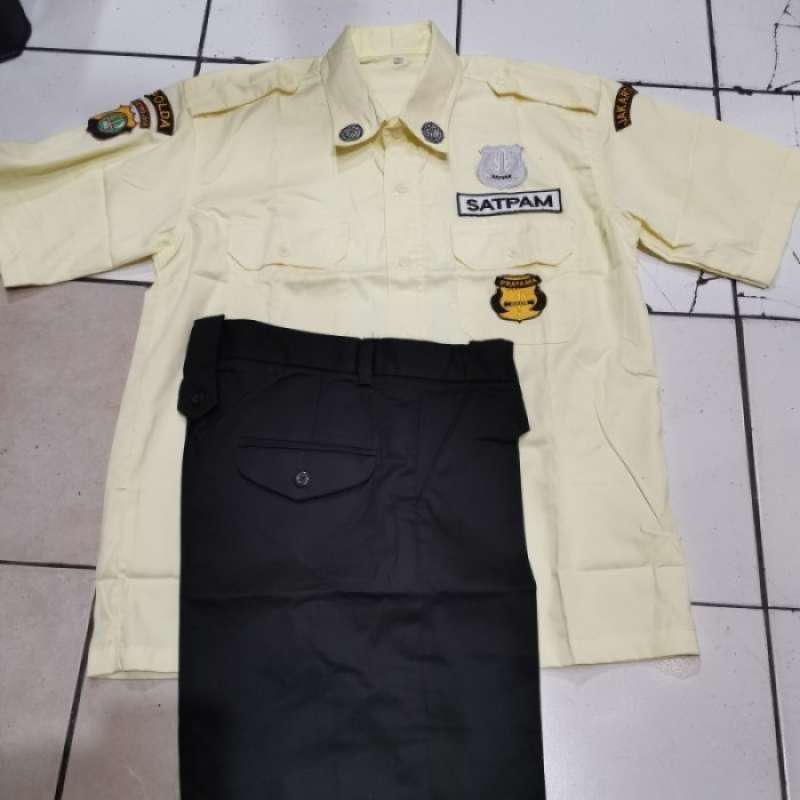 Jual Seragam Security Satpam Terbaru Plus Bet Lengkap Dengan Nama - M ...