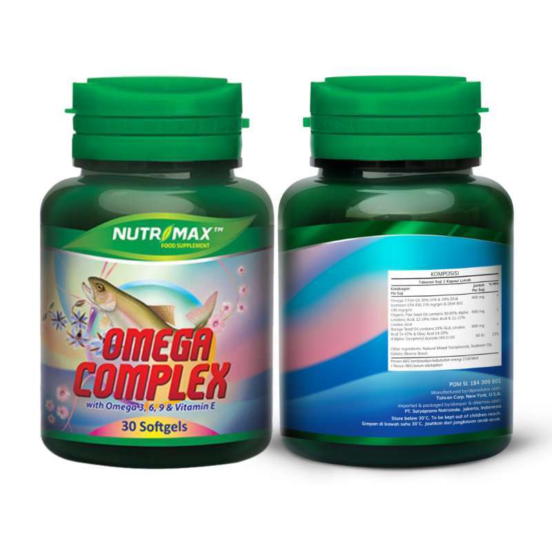 Jual Nutrimax Omega 3 Fish Oil Series Omega 3 Pro Omega Complex ...