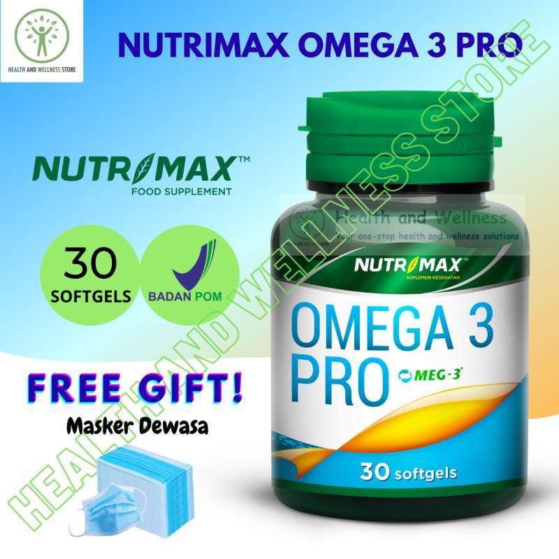 Jual Nutrimax Omega 3 Fish Oil Series Omega 3 Pro Omega Complex ...