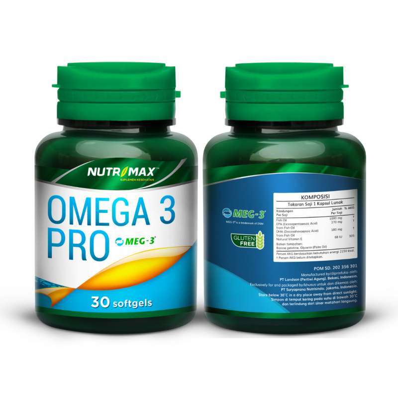 Jual Nutrimax Omega 3 Fish Oil Series Omega 3 Pro Omega Complex ...