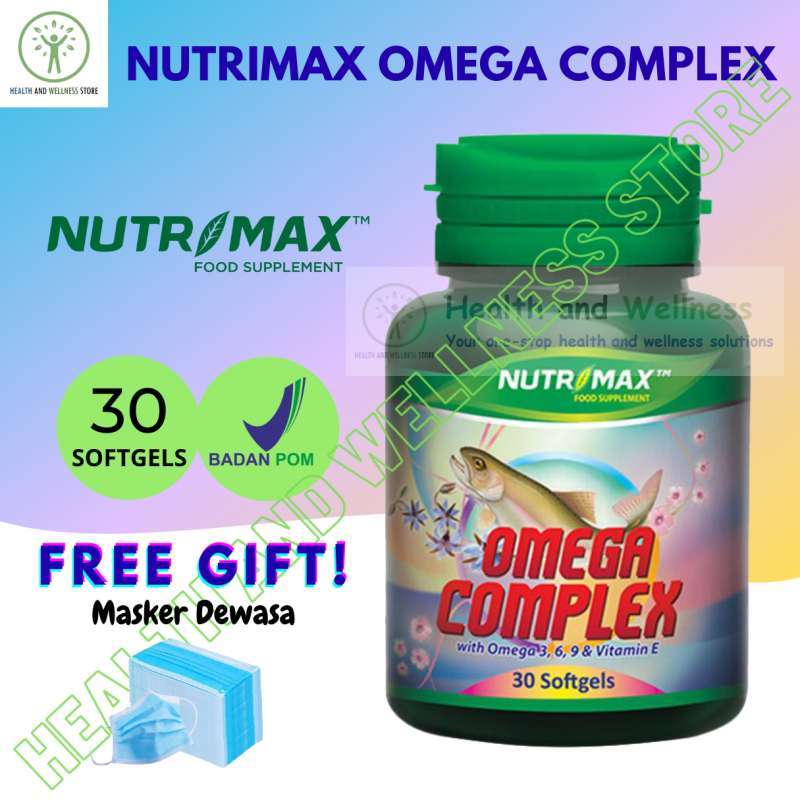 Jual Nutrimax Omega 3 Fish Oil Series Omega 3 Pro Omega Complex Squalene 30 Softgels - Nm Omega ...
