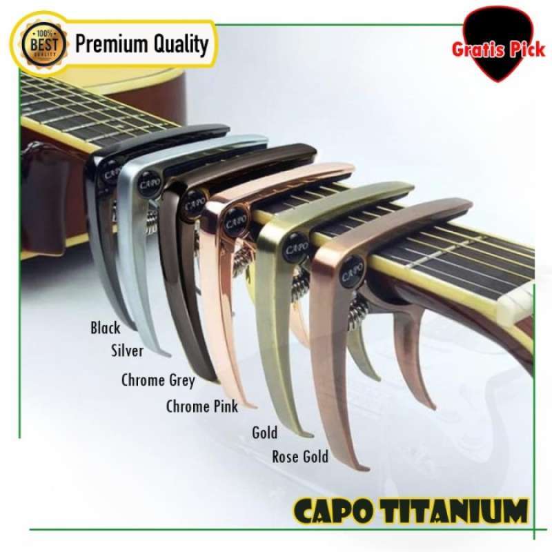 Promo Capo Gitar Akustik Elektrik Titanium Cappo Guitar Kapo Gitar ...