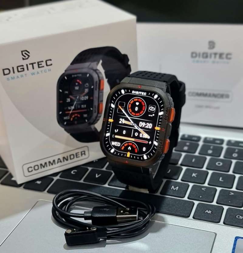 Promo Jam Tangan Digitec Smartwatch Commander Amoled Black Original ...