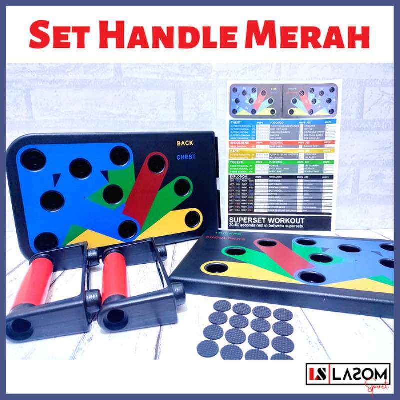 Jual Alat Papan Push Up Bar Board Power Press Support Training High ...