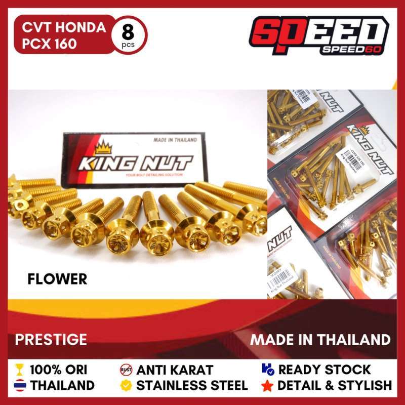 Jual Baut Cvt Honda Pcx Adv 160 Baut Probolt Thailand Stainless King Nut - Gold Di Seller ...