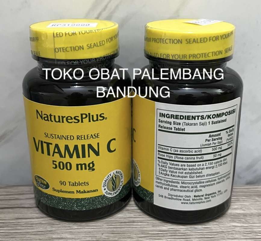 Promo Natures Plus Vitamin C 500mg S/r 90 Tablet Nature Plus Vit C 500 Mg Diskon 33% Di Seller ...