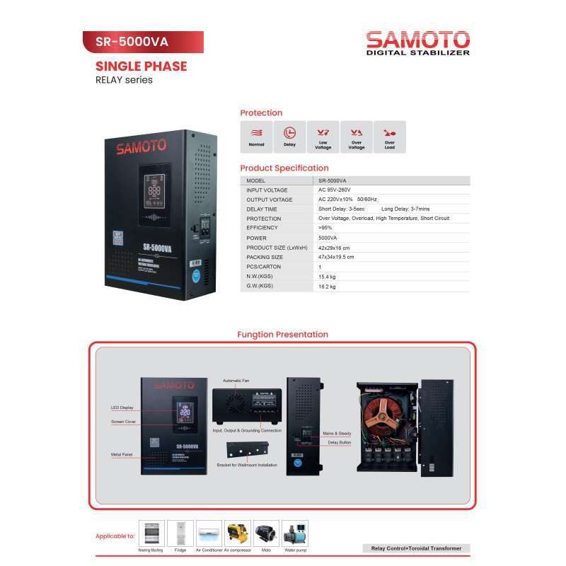 Jual Avr Stabilizer Samoto Sr-5000va Di Seller Epu Express Official ...