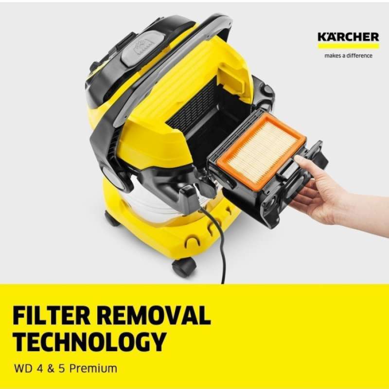 Promo Karcher Wd 4 Premium Wet And Dry Vacuum Cleaner | Wd4 | Penyedot ...