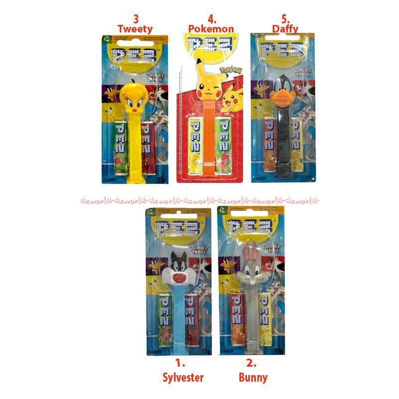 Jual Pez 17gr Permen Dengan Alat Pencet Karakter Sylvester Bunny Sweety ...