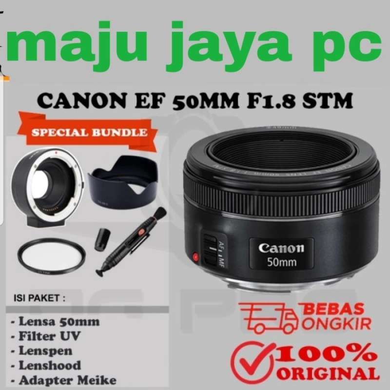 Promo Lensa 50mm F1.8 Stm Diskon 23% Di Seller Mettaria Store ...